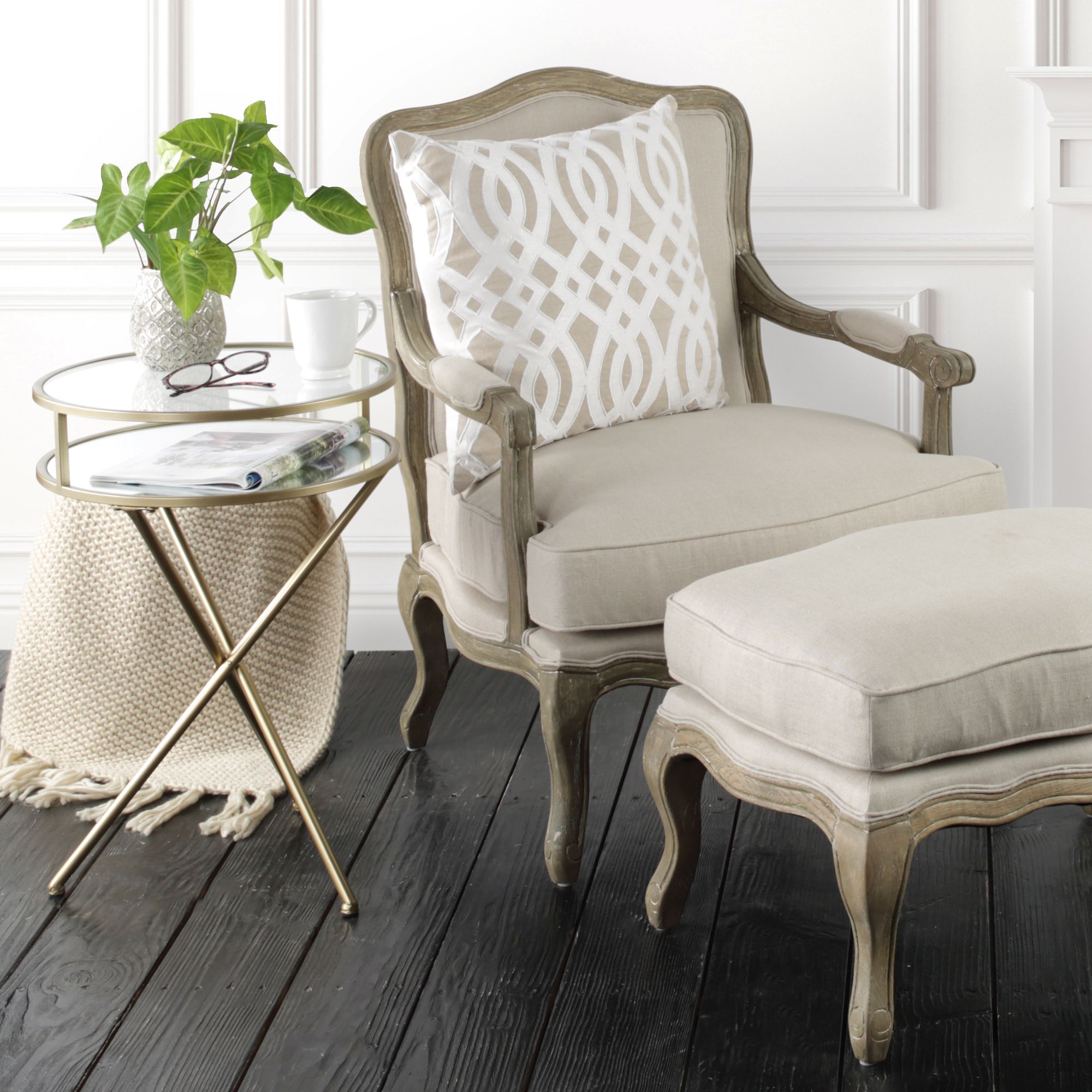 Hamptons Style Ottomans | OneWorld Collection NZ – Oneworld Collection NZ