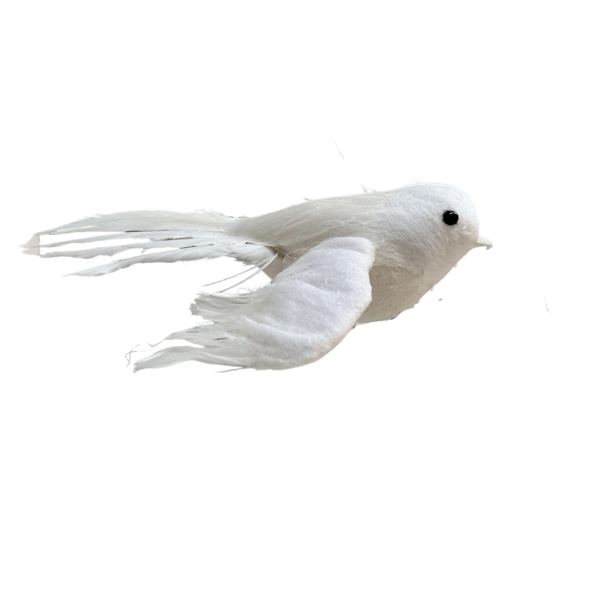 White Flying Fantail with Clip Christmas Decoration – Oneworld ...